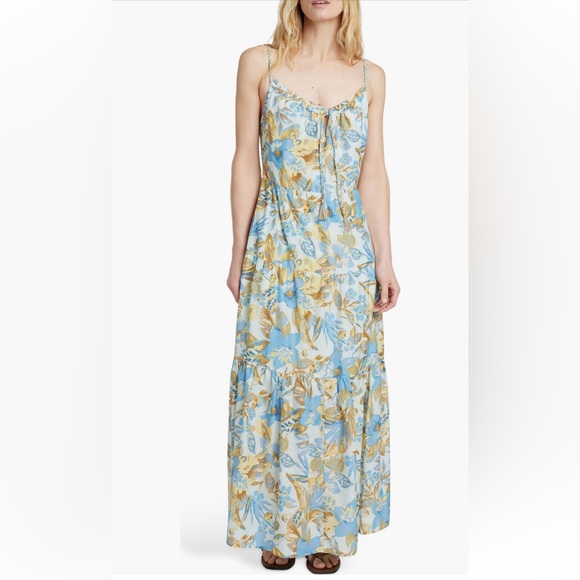 Faherty | Dresses | Faherty Sun Chaser Tiered Maxi Sundress Dress ...